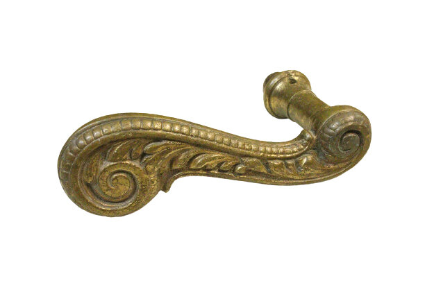 Antiker Gründerzeit Türgriff aus Messing GE0724, 47,50